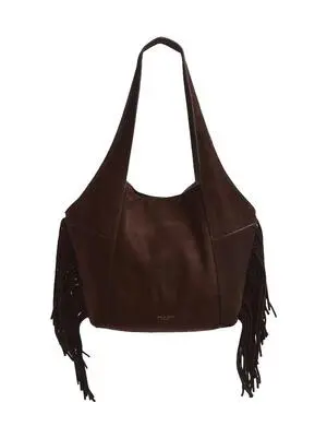 Rag & Bone Brayton Fringe Suede Shopper Bag - Cho