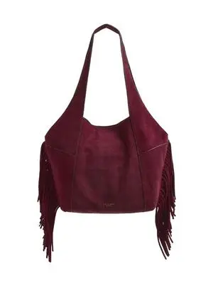 Rag & Bone Brayton Fringe Suede Shopper Bag - Dey