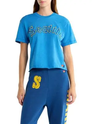 Aviator Nation Seattle Graphic T-shirt - Cobalt