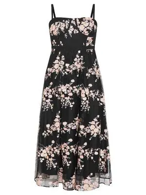 CITY CHIC City Chic Ambrosia Embellished Tulle Maxi Dress