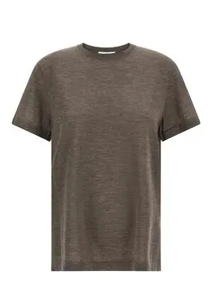 Co CO Knitted Cashmere T-Shirt Brown