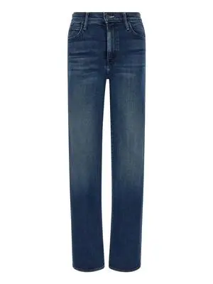 MOTHER MOTHER The Kick It High-Waisted Straight-Leg Jeans