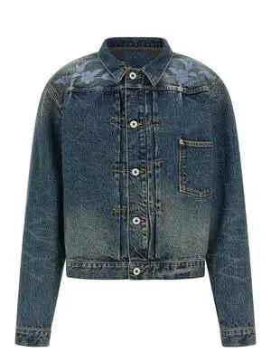KENZO KENZO Floral Embroidered Denim Jacket