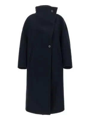 TELA Scott Virgin Wool Blend Coat - Blue
