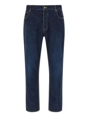 THE ROW Moe Straight Leg Jeans - Blue