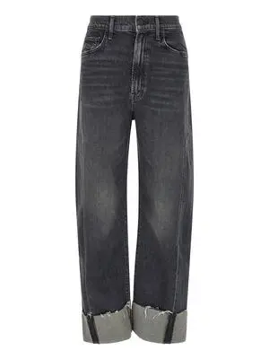 MOTHER MOTHER The Half Pipe Cuff Jeans Gray