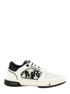 Amiri Classic Low Top Sneakers With Perforated Detail - White/black