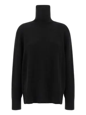 THE ROW Stepny Wool And Cashmere Turtleneck Sweater - Black