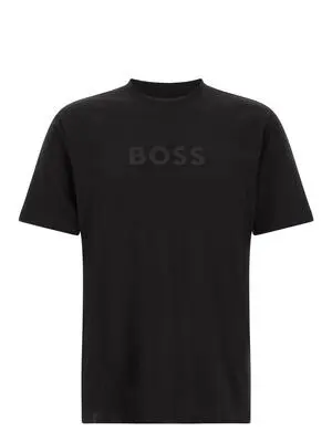 Hugo Boss Logo Print T-shirt - Black