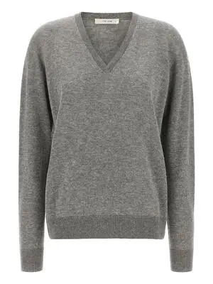 THE ROW The Row Phora Cashmere V-Neck Sweater