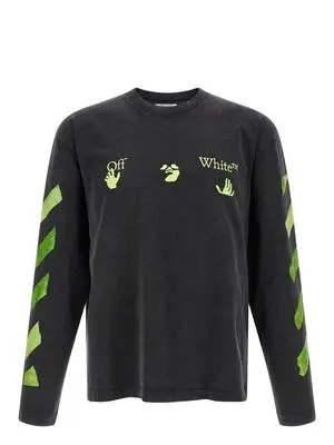 Off-White Bacco Arrow Skate' T-shirt - Black