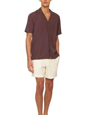 Orlebar Brown Maitan Relaxed-fit Shirt - Damson
