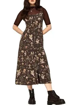 DISTURBIA Faela Fairy Cami Midi Dress - Black