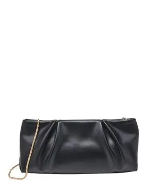 URBAN EXPRESSIONS Franny Clutch With Gold Hardware - Black