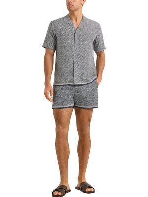 Orlebar Brown Maitan Relaxed-fit Shirt - Night Iris/white Sand