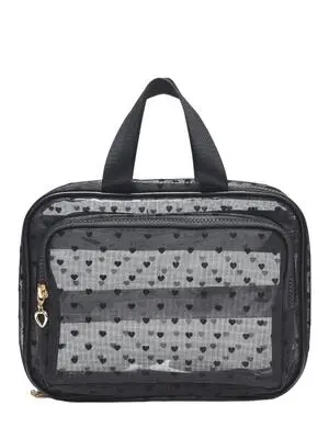 URBAN ESSENTIALS Kiss & Carry Travel Organizer With Quilted Pattern - Black
