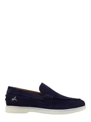CAVALINHO Nautical Suede Loafers - Navy