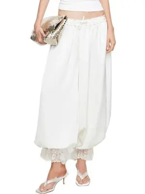 Lioness Kiss & Tell Bubble Hem Pants - Ivory