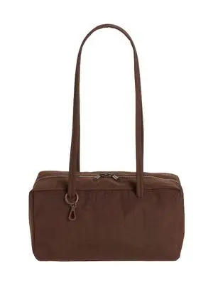 Baggu Recycled Nylon Bowler Bag - Coffee