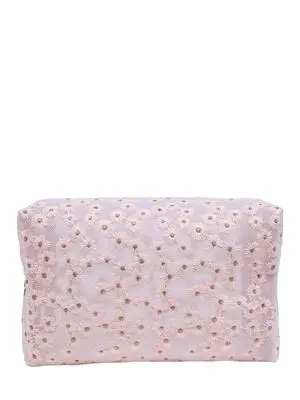 URBAN ESSENTIALS Daisy Chain Cosmetic & Travel Organizer Pouch - Pink