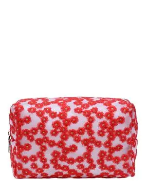 URBAN ESSENTIALS Daisy Chain Cosmetic & Travel Organizer Pouch - Red