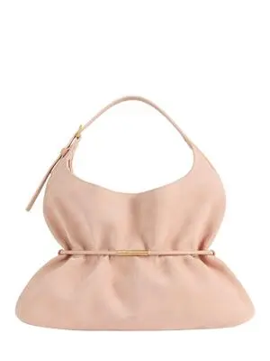 Balmain Sphynx Medium Suede Bag - Pink