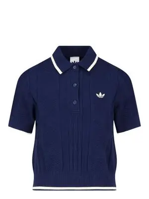 Adidas Adidas Knit Polo Blue