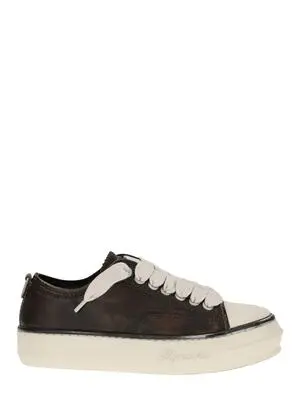 REPRESENT Cap Toe Leather Sneakers - Brown