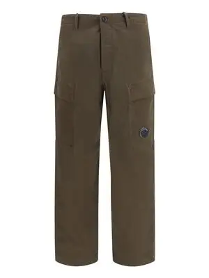 C.P. COMPANY Stretch Cotton Cargo Pants - Green