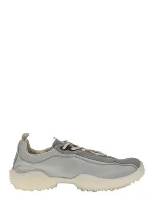 Miu Miu Bubble Sneakers In Technical Fabric And Suede - Grey