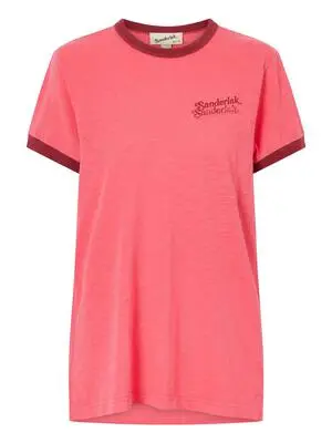SANDERLAK Cotton Jersey T-shirt - Pink