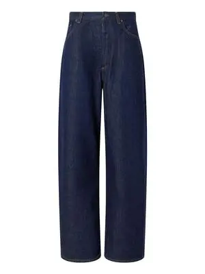 AGOLDE AGOLDE Rounded Baggy Regenerative Cotton Mid-Rise Wide-Leg Jeans