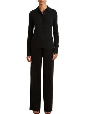 Olivia Von Halle Dree Knitwear Set - Black