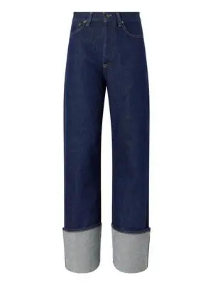 AGOLDE AGOLDE Big Cuff Jean Mid-Rise Wide-Leg Jeans Blue