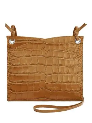 HESTER VAN EEGHEN In The Clouds L Croco Camel Shoulder Bag - Brown