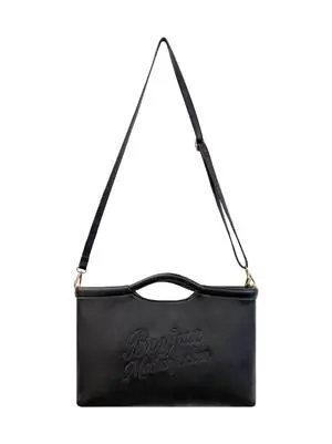 LILLY LOVES Vegan Leather Clutch - Black