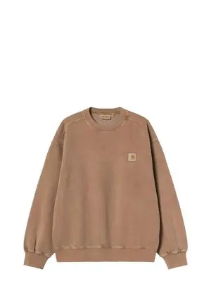 Carhartt Work In Progress Logo Cotton Sweatshirt - Brown