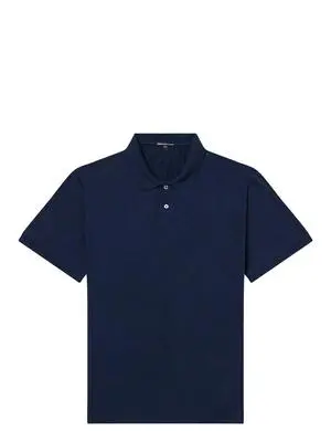 JAMES PERSE Cotton-jersey Polo Shirt - Blue