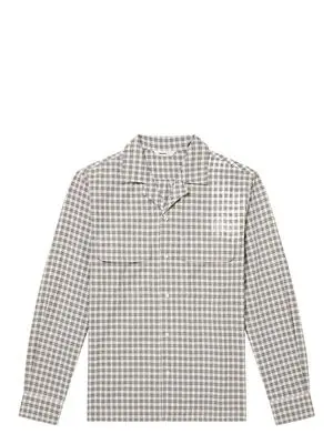 3sixteen Checked Cotton Shirt - Beige