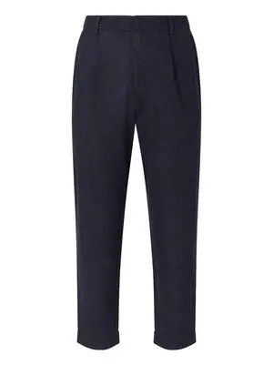 Folk Assembly Straight-leg Wool-blend Suit Trousers - Blue