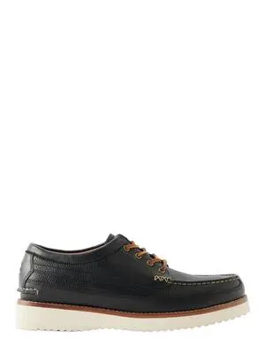Polo Ralph Lauren Jett Full-grain Leather Derby Shoes - Brown