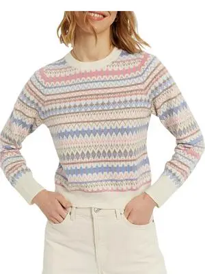 Chinti & Parker Wool-cashmere Fair Isle Pullover Sweater - Cream