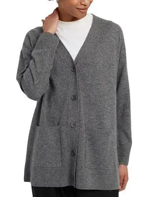 Chinti & Parker Long Wool-cashmere Cardigan - Grey