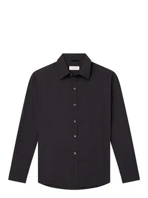 MFPEN Executive Striped Cotton-poplin Shirt - Brown