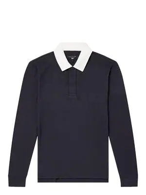 Rag & Bone Cotton-piqué Polo Shirt - Black