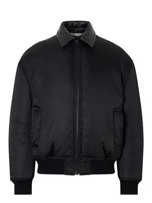Balenciaga BALENCIAGA Padded Shell Bomber Jacket Black