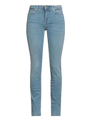 7 For All Mankind Skinny Jeans In Cotton And Elastane - Blue