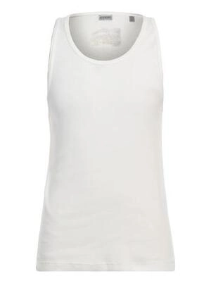 Burberry Cotton Elastane Ribbed Tank Top - White