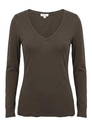 Crossley Long Sleeve V-neck T-shirt - Green