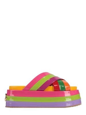 Dolce & Gabbana Calfskin Sandals - Fuchsia